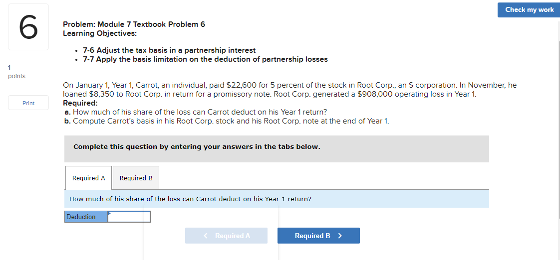 Solved Problem: Module 7 Textbook Problem 6 Learning | Chegg.com