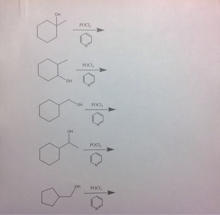 Solved Solve the following Elimination of Alcohols to | Chegg.com