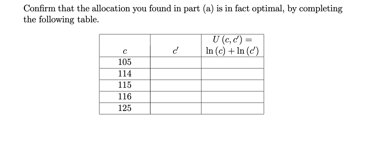 1. Consider the following version of the two-period | Chegg.com