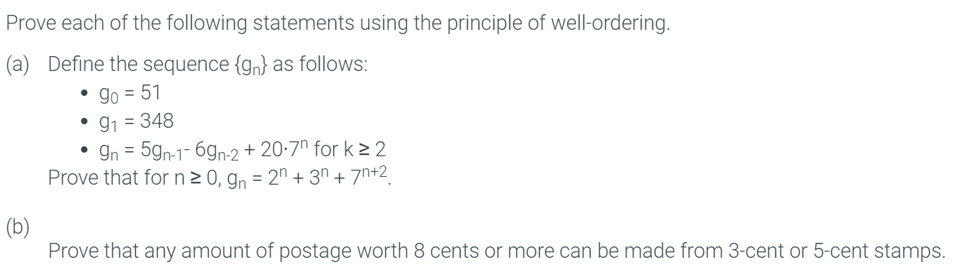 Solved Prove each of the following statements using the | Chegg.com Solved Prove each of the following statements using the | Chegg.com