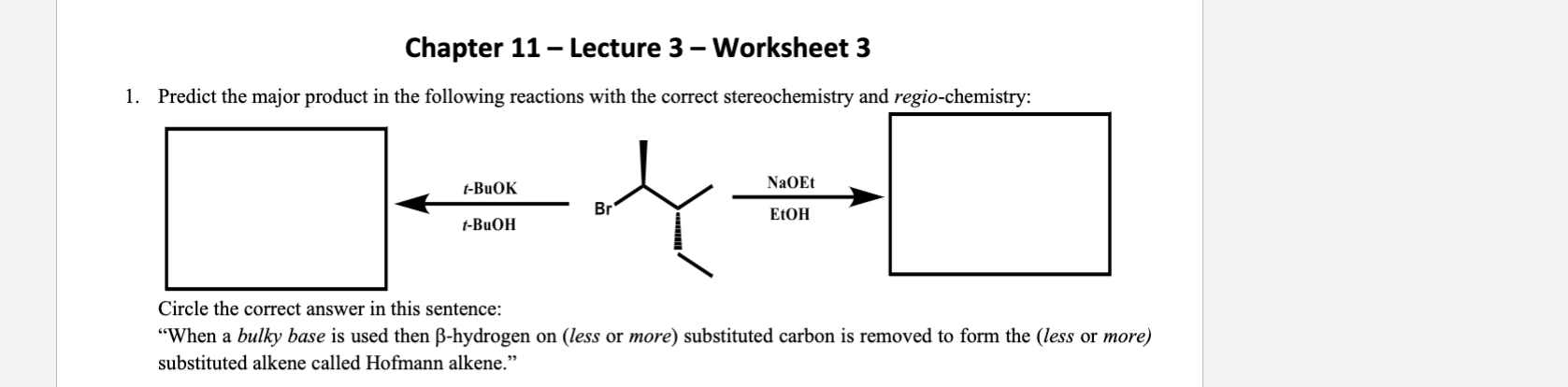 Solved 1. Predict the major product in the following | Chegg.com