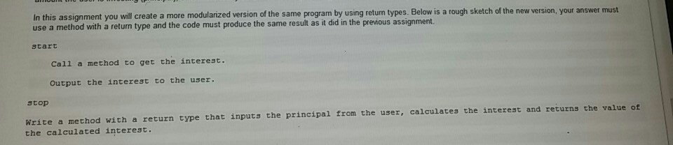 Solved Create the logic for a program that helps a user to | Chegg.com