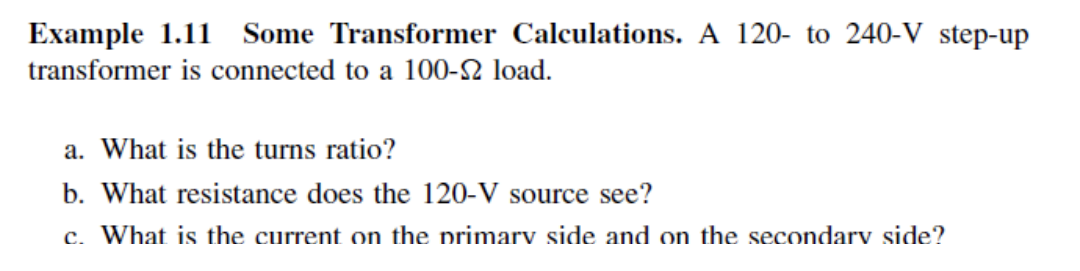 Solved A 120-to-240 V step-up transformer is connected to a | Chegg.com