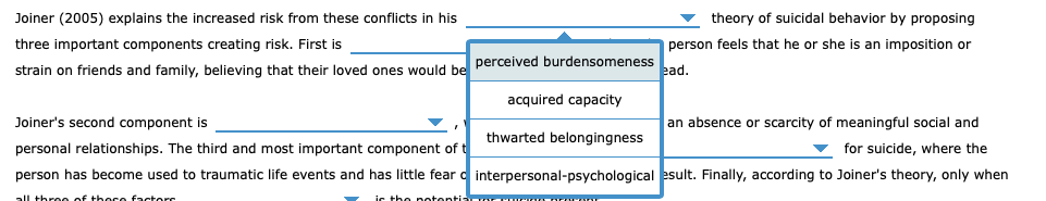 Solved Joiner (2005) explains the increased risk from these | Chegg.com