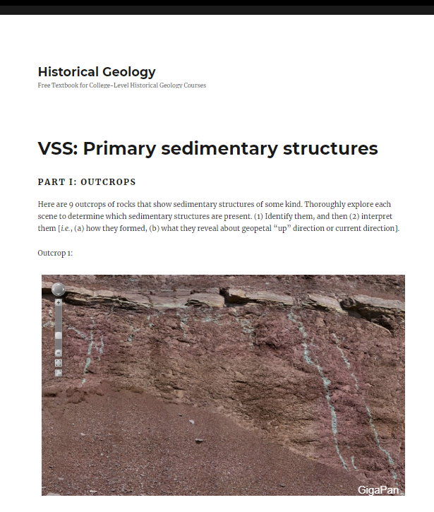 VSS: Primary sedimentary structures PART I: | Chegg.com