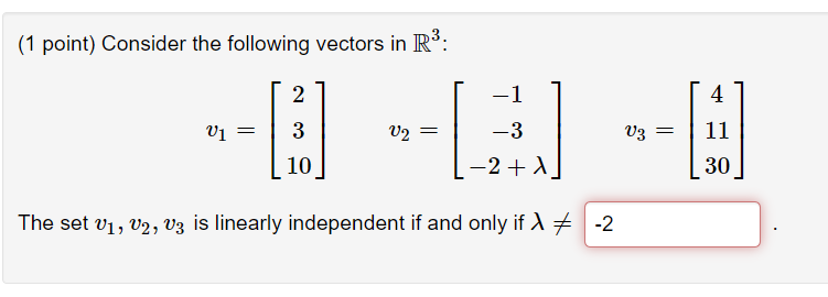 Solved solve this Consider the following vectors in R3R3: | Chegg.com