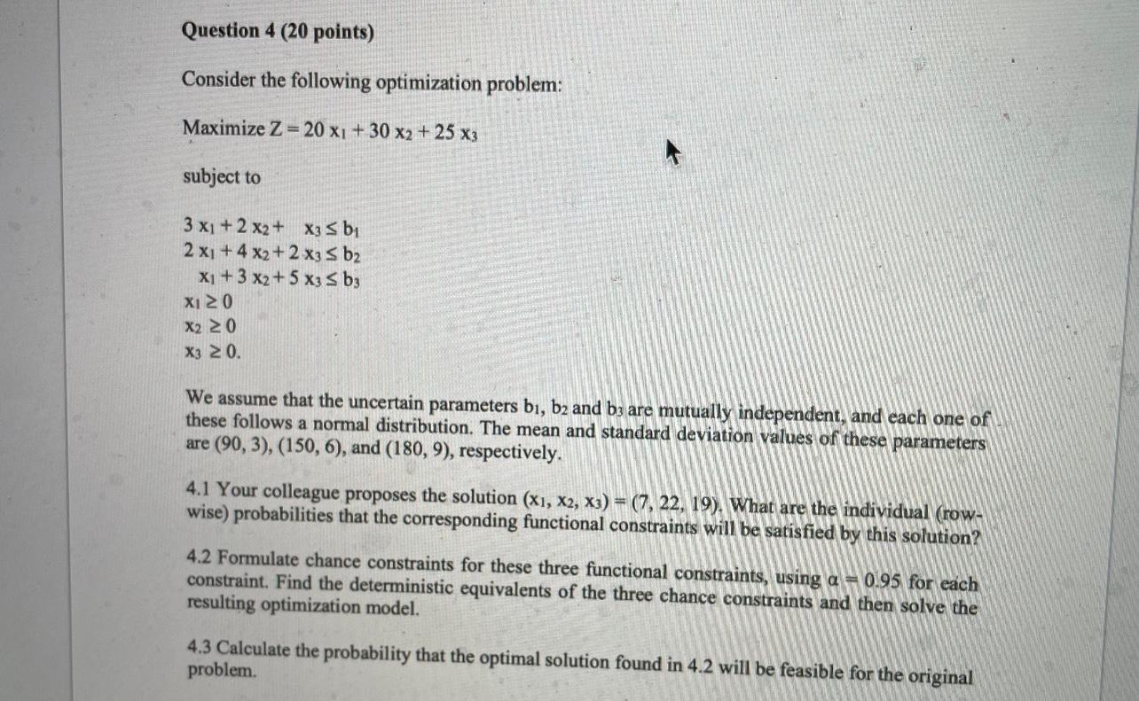 Solved Consider the following optimization problem: Maximize | Chegg.com