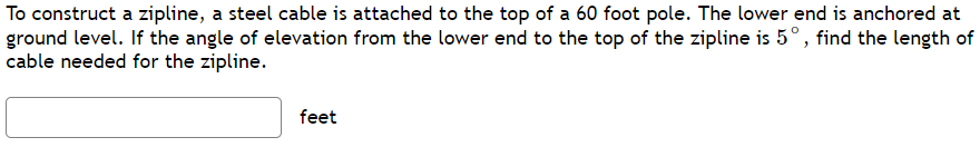 Solved To construct a zipline, a steel cable is attached to | Chegg.com