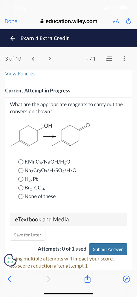 Current Attempt in Progress What are the appropriate | Chegg.com