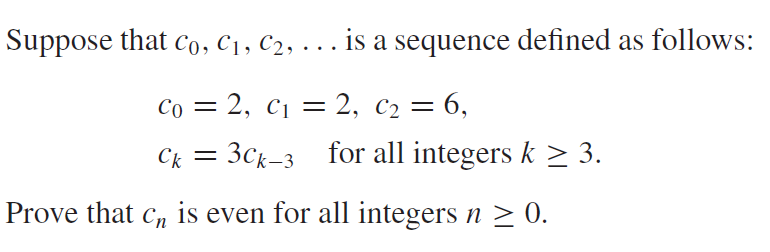 Solved Suppose that co, C1, c2, is a sequence defined as | Chegg.com