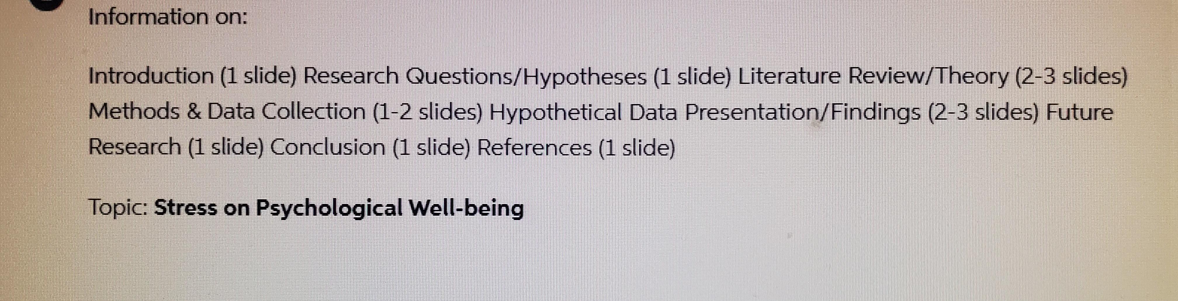 Solved More Detailed Information on:Introduction (1 ﻿slide) | Chegg.com
