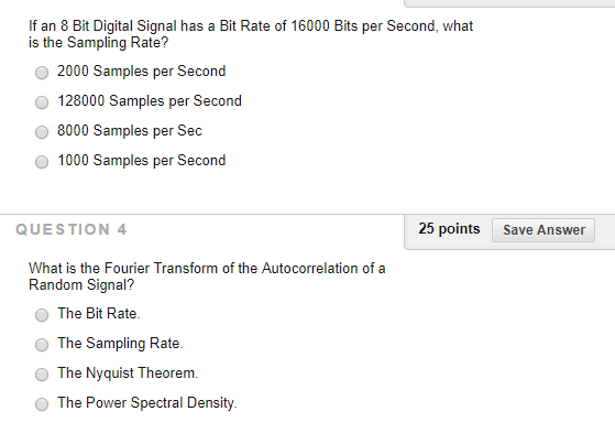 Solved Select the two factors that determine the Bit Rate of | Chegg.com