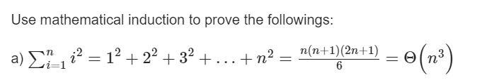 Solved Use mathematical induction to prove the followings: | Chegg.com