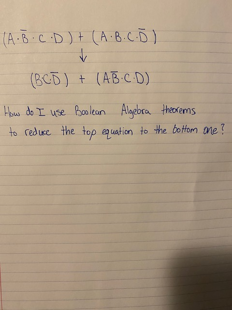 Solved (A.B.C.D) + (A.B.C.D) V (BCD) + (AB.C.D) How do I use | Chegg.com