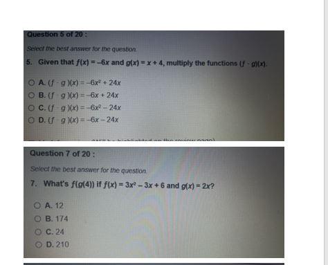Solved 8. Solve for b:n=B+B2A A. b=2A−B B. b=h2A+hB C. | Chegg.com