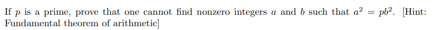 Solved If p is a prime, prove that one cannot find nonzero | Chegg.com