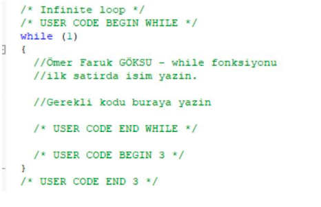 Solved U1 STM32/∗ Infinite loop * / /∗ USER CODE BEGIN WHILE | Chegg.com