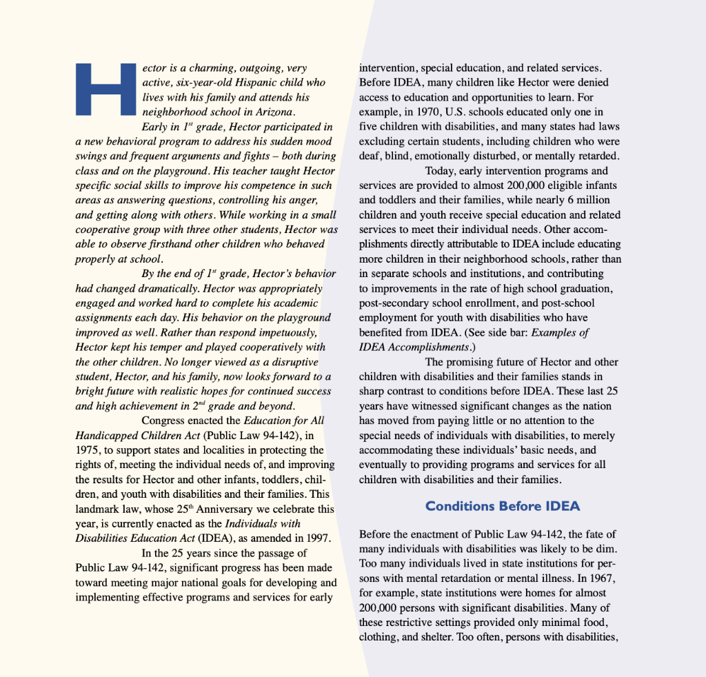 Solved Please Summary of the history of IDEA and how it | Chegg.com