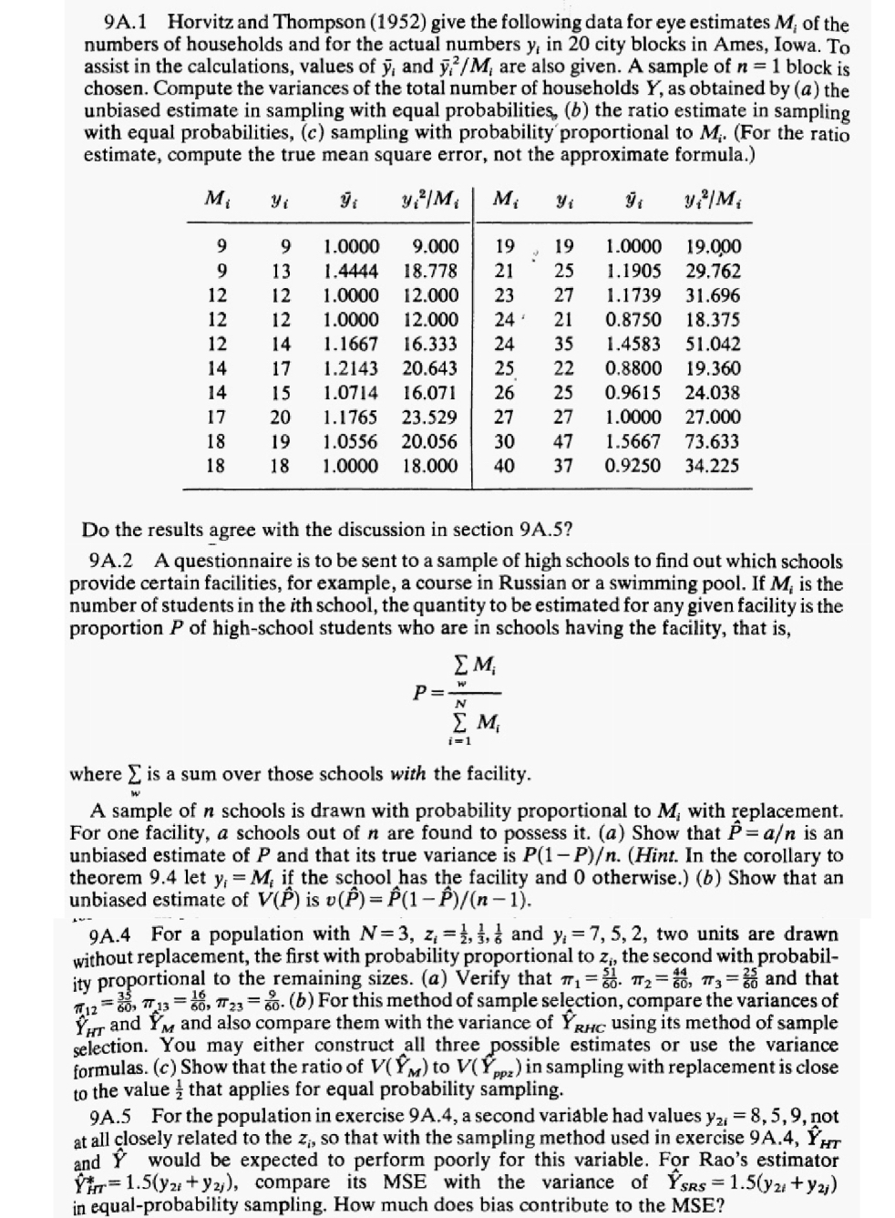 Solved a)c)You may enter Mi and yi values into R software | Chegg.com