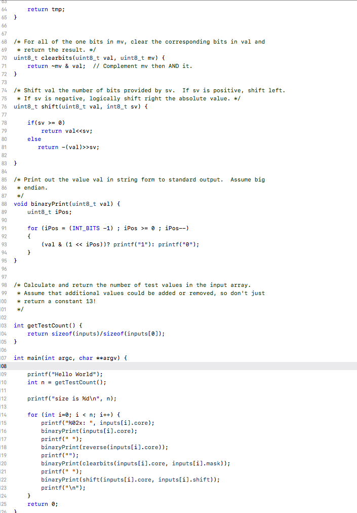 Solved #include #include 4 #define CHAR-BITS 8 // size of | Chegg.com