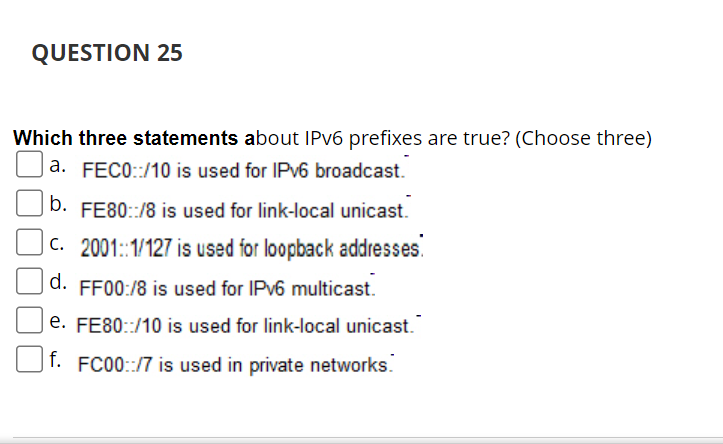 In which two formats can the IPv6 address | Chegg.com