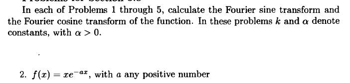Solved In each of Problems 1 through 5, calculate the | Chegg.com