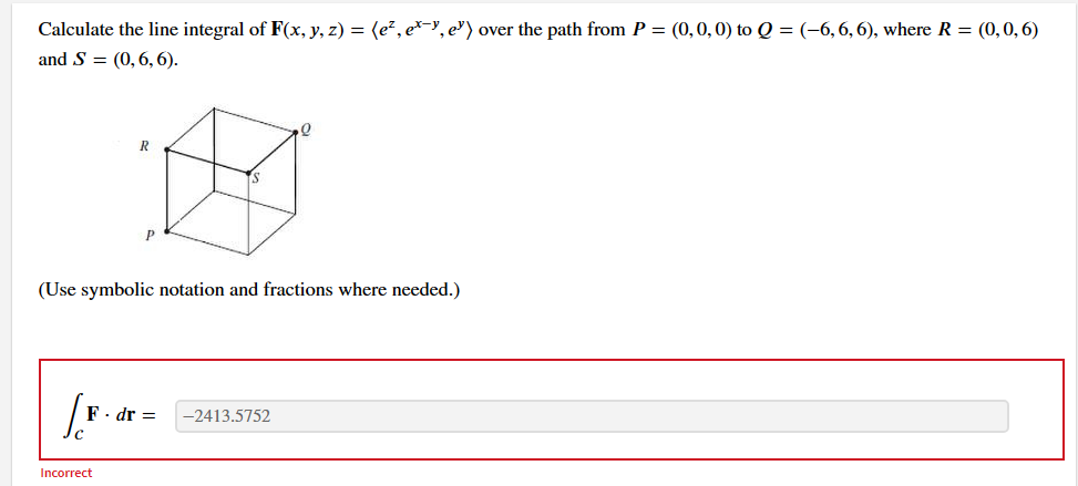 Solved Calculate the line integral of F(x,y,z)= ez,ex−y,ey | Chegg.com