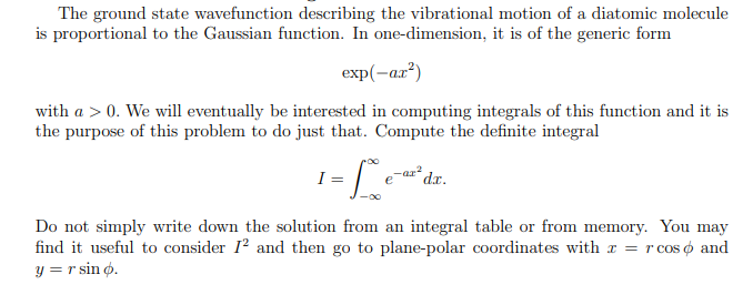 Solved The ground state wavefunction describing the | Chegg.com