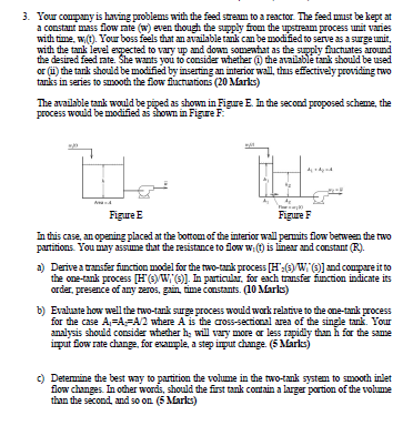 Solved 3. Your company is having problems with the feed | Chegg.com