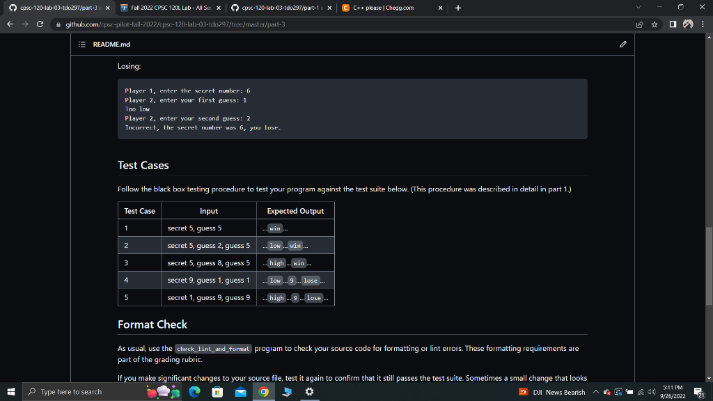 Solved Hi-Lo Game Finish part 1 and part 2 before you start | Chegg.com