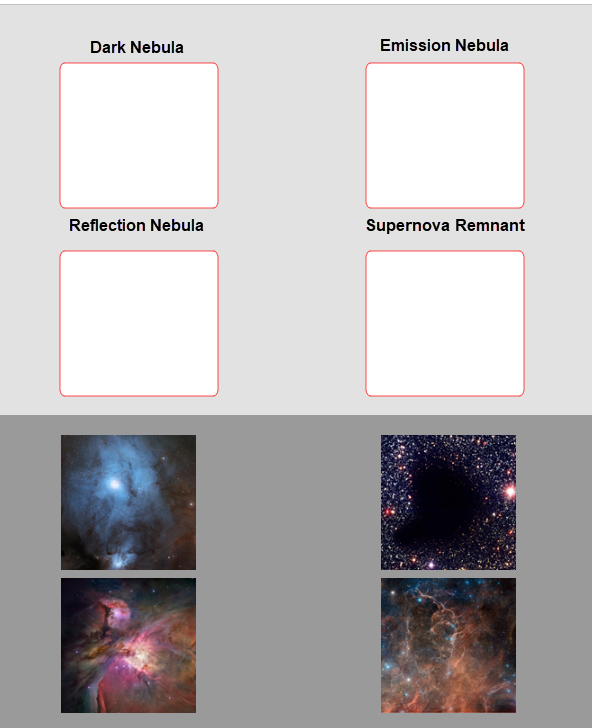 Solved Dark Nebula Emission Nebula Reflection Nebula | Chegg.com