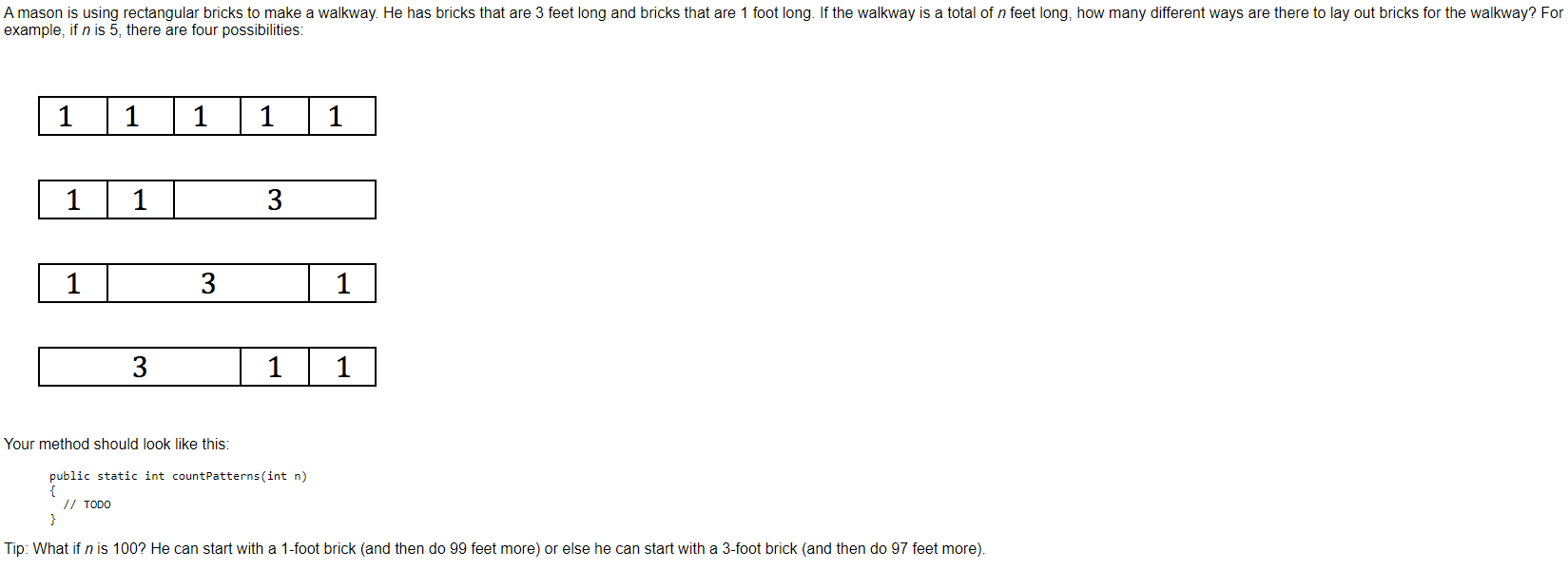 Solved Write the following java method using recursion: | Chegg.com