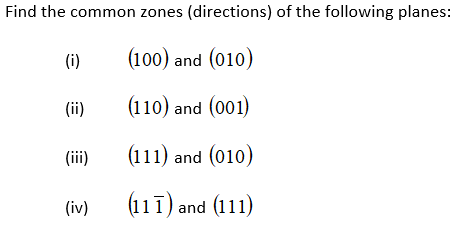 Solved Find the common zones (directions) of the following | Chegg.com