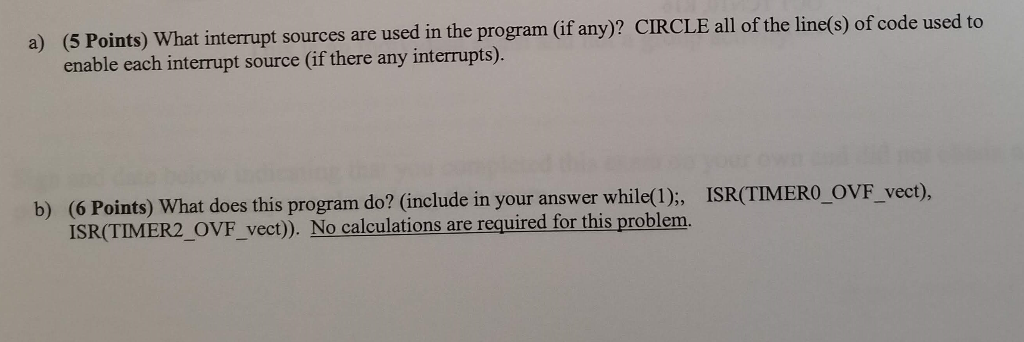 7. Given the C program below. Answer the following | Chegg.com