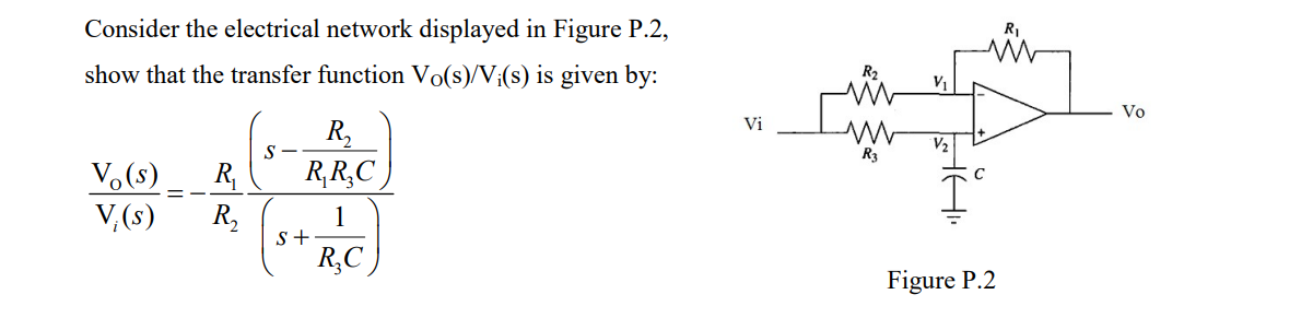 Solved Consider the electrical network displayed in Figure | Chegg.com