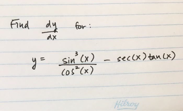 Solved Find du or Sin CX seccx) tan (x) | Chegg.com