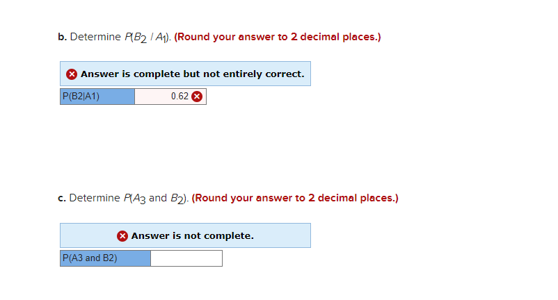 Solved Refer to the following table. Second Event First | Chegg.com