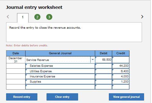 Solved Requlred Information Problem 3-6A Record closing | Chegg.com