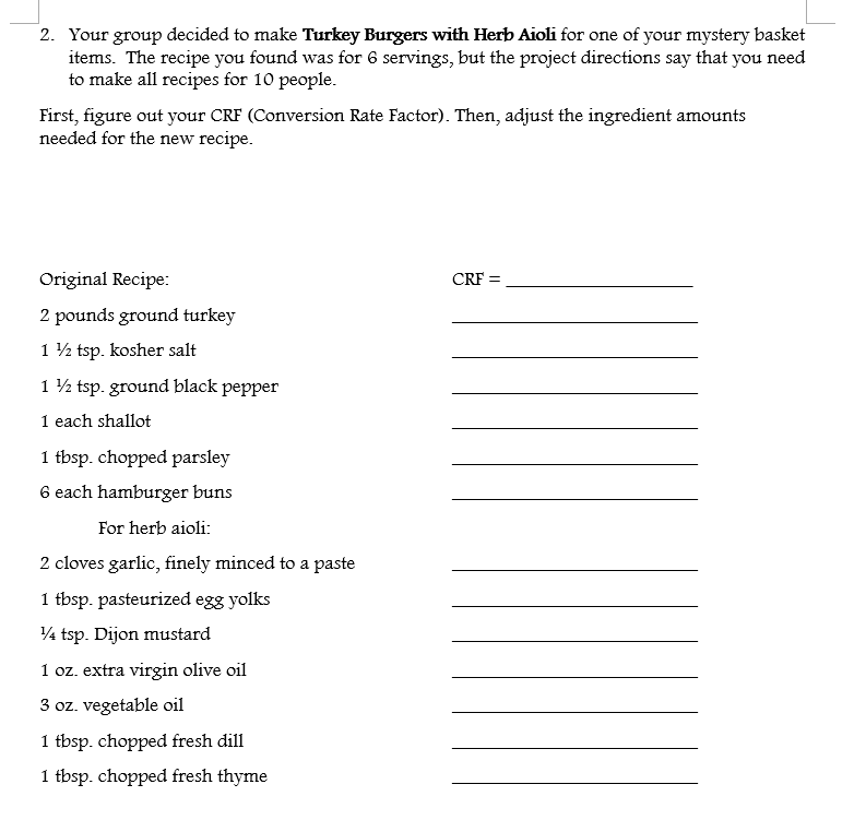 Solved Day 4 Conversion Rate Factor Worksheet Conversion | Chegg.com