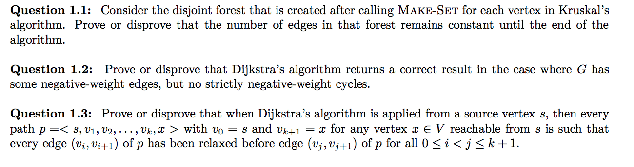 Solved Question 1.1: Consider the disjoint forest that is | Chegg.com