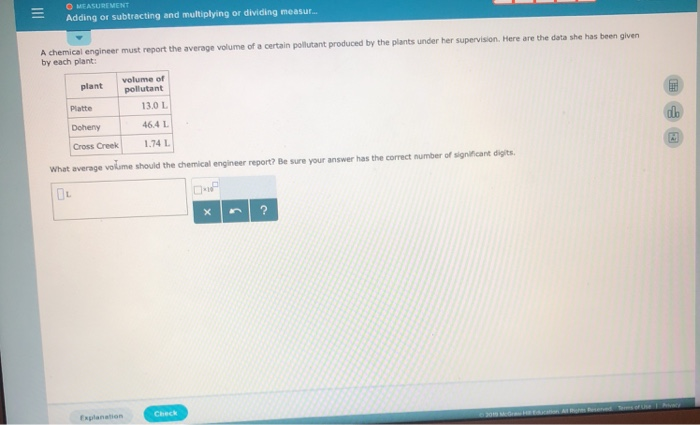 Solved O MEASUREMENT Adding or subtracting and multiplying | Chegg.com