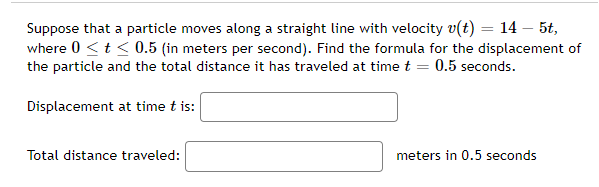 Solved Suppose that a particle moves along a straight line | Chegg.com