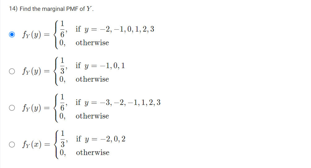 Solved Find the marginal PMF of | Chegg.com
