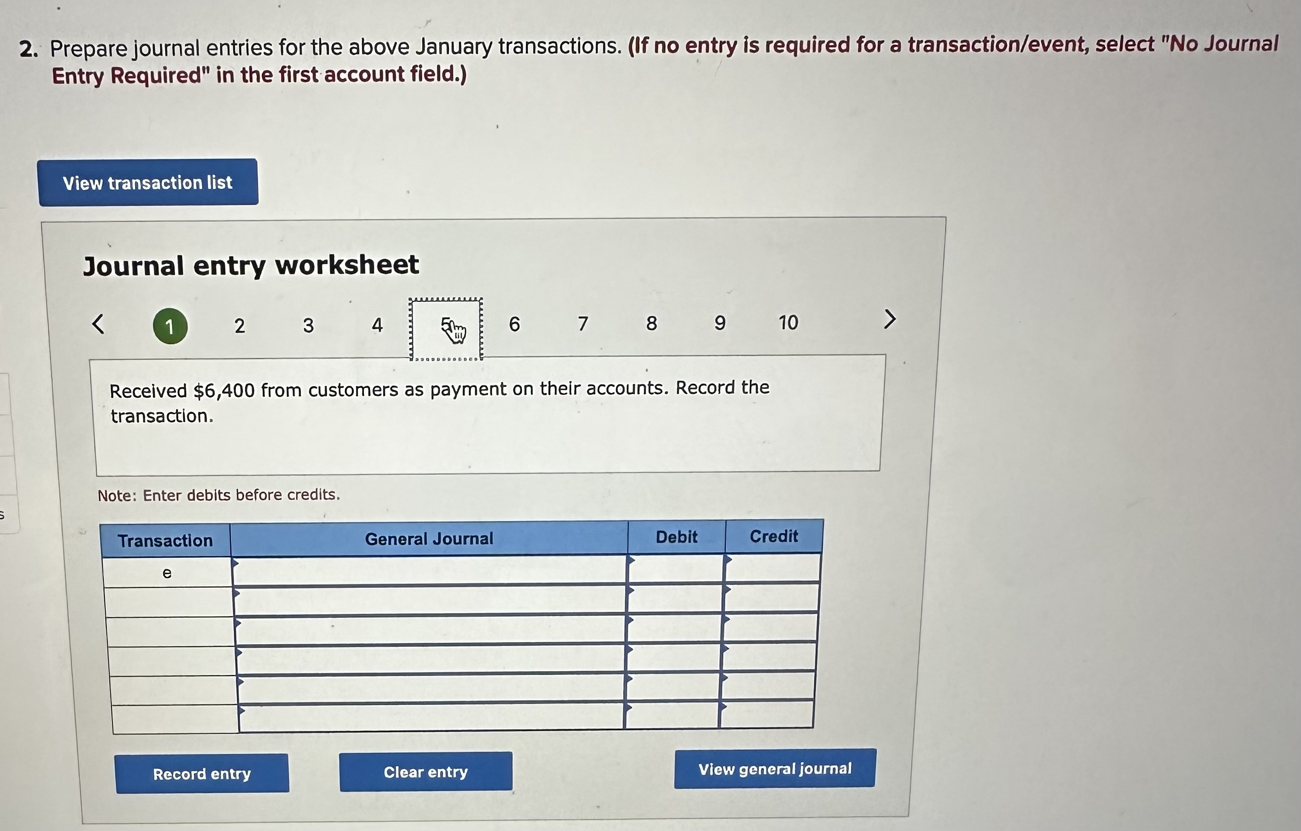 Solved 2. Prepare journal entries for the above January | Chegg.com