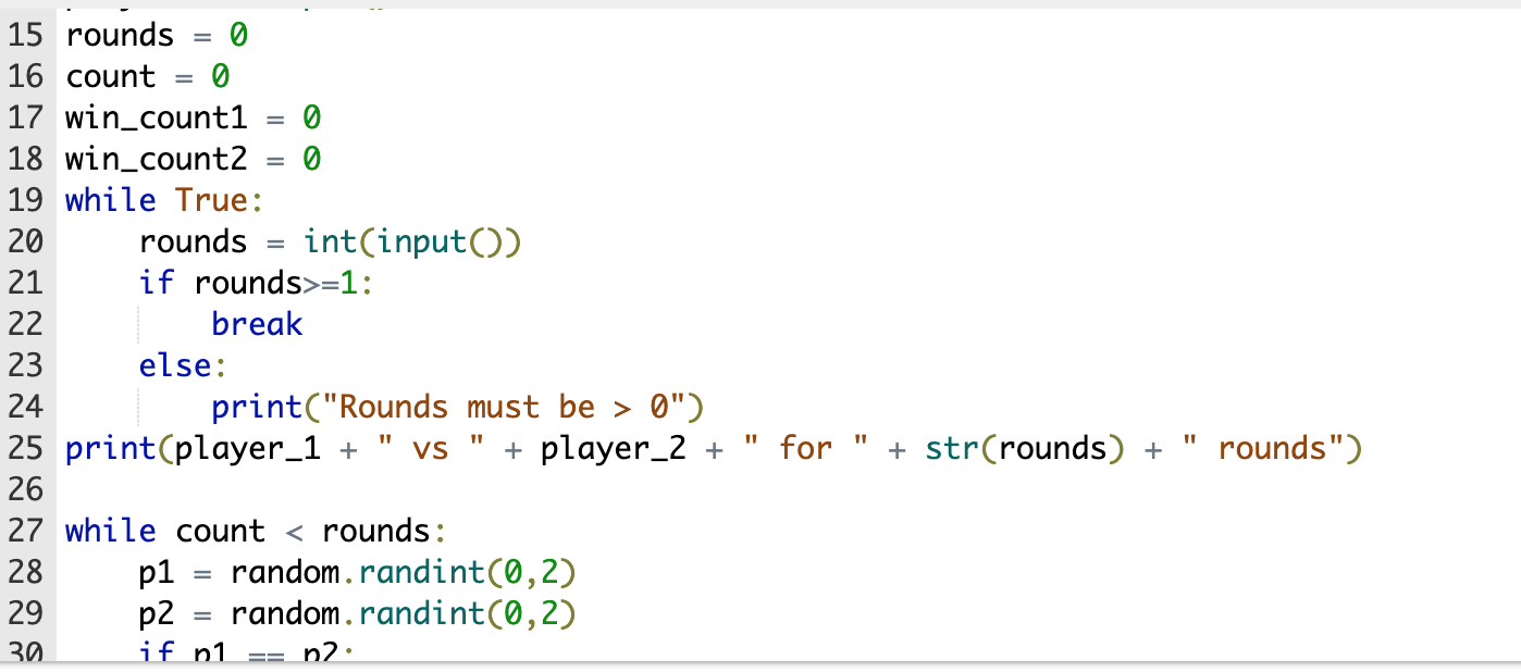 Solved Program Specifications Write a program to play an | Chegg.com