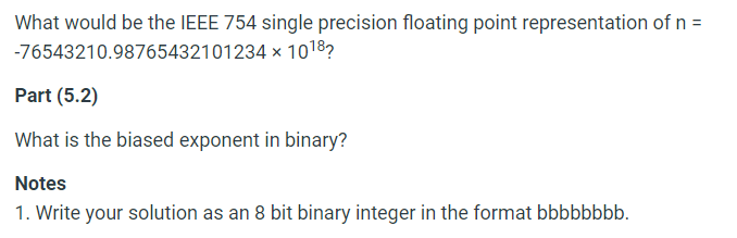 Solved What would be the IEEE 754 single precision floating | Chegg.com