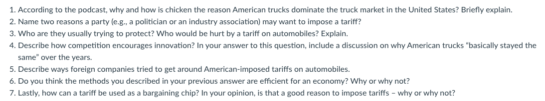 Solved 1. According to the podcast, why and how is chicken | Chegg.com