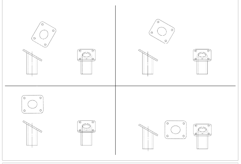Solved 1.Identify the standard views (right, front, top) | Chegg.com