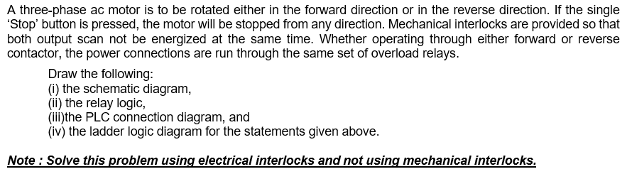 Solved A three-phase ac motor is to be rotated either in the | Chegg.com