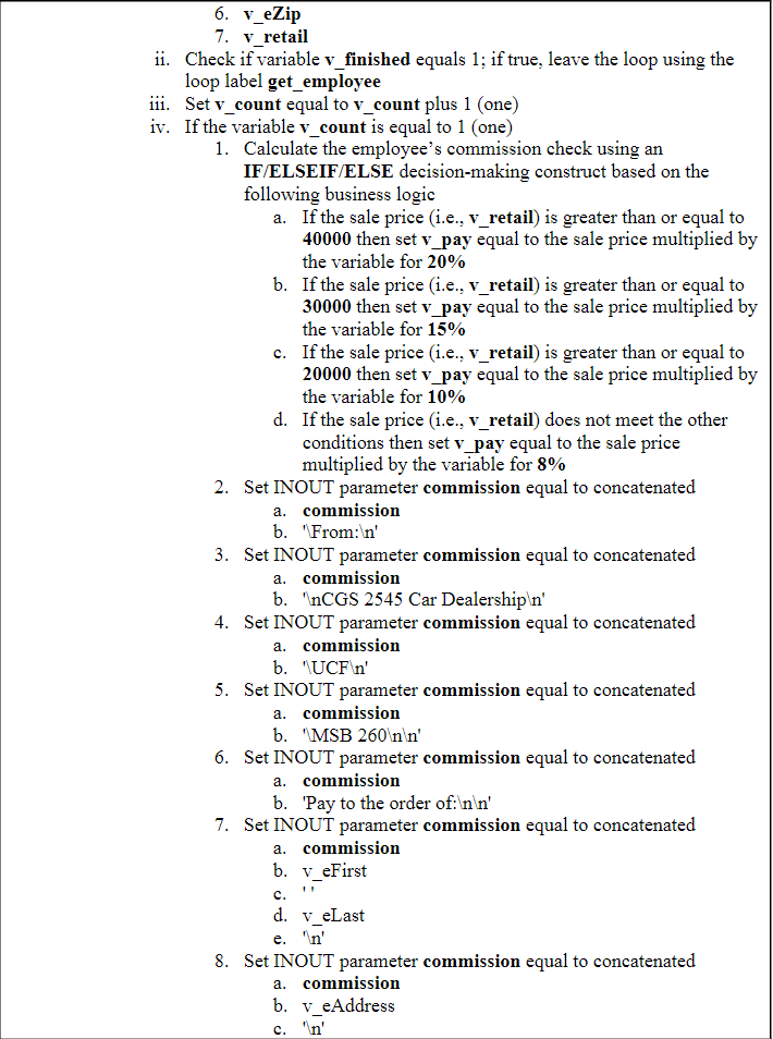 Solved Change to use the database dealership Set the | Chegg.com
